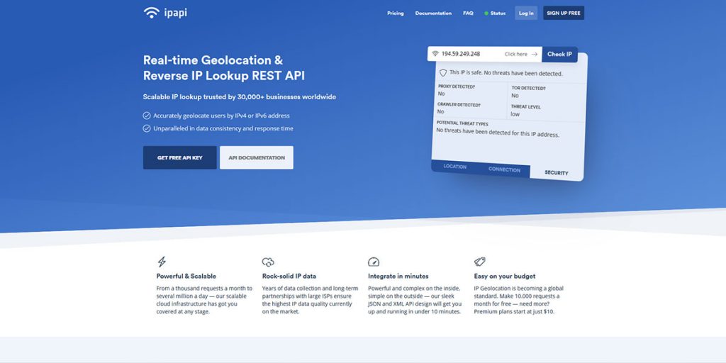 I Now Appreciate Users Thanks to ipapi.com