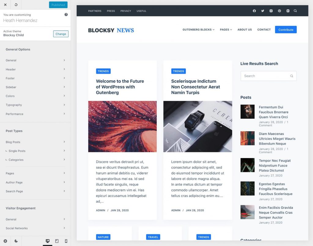 Free Gutenberg WordPress Theme: Blocksy Review
